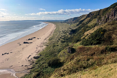 St Cyrus beach and cliff, St Cyrus