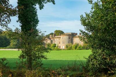 Rigg Bay and Cruggleton Castle, from Garlieston